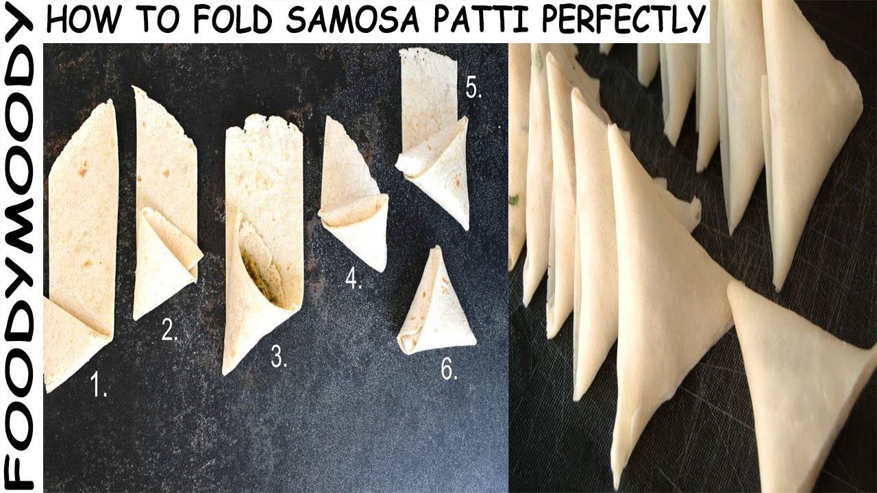 Samosa Folding Techniques | How to fold Samosa perfectly | (Ramzan ...
