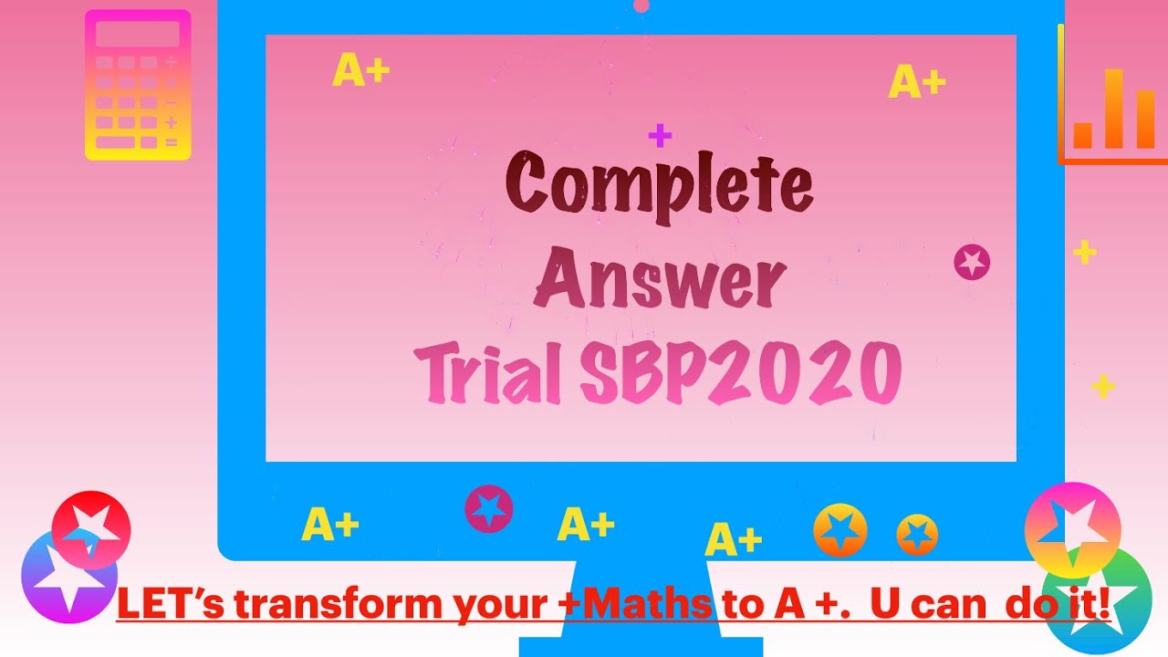 #SPM 2021# TRIAL EXAM SBP 2020 PAPER 1 Answer - YouTube