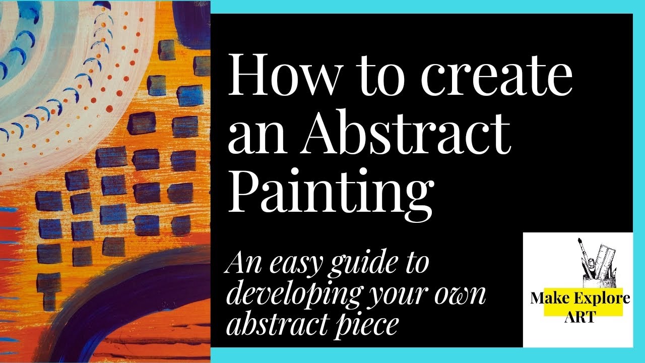 ABSTRACT PAINTING on Mixed Media Art Board- Ideal for KS3/KS4 Art ...