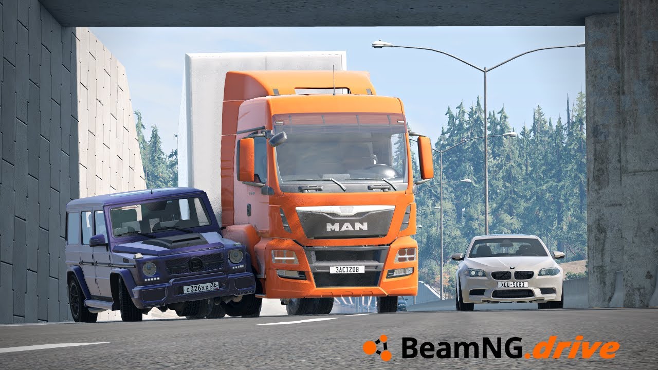 Realistic Car Crash #14 - BeamNG Drive #beamng - YouTube