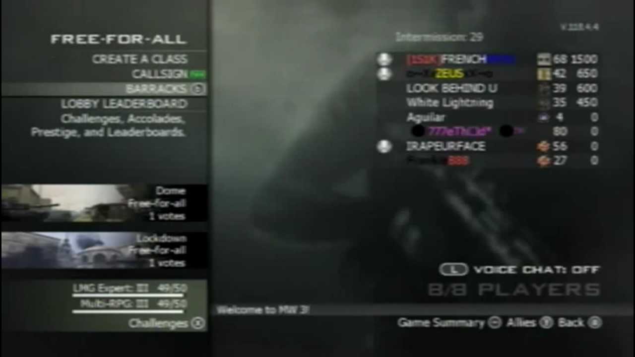 Call Of Duty MW3 Wii Hacked Gameplay - YouTube