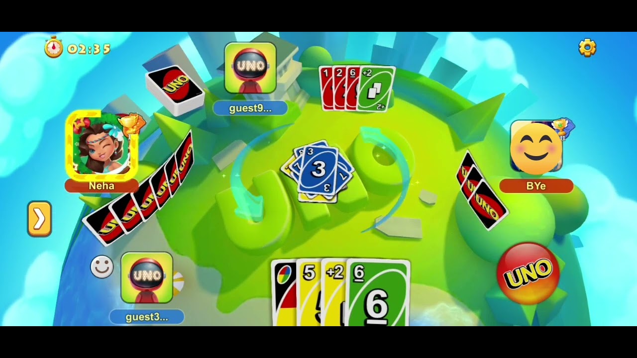 uno game - loser - YouTube