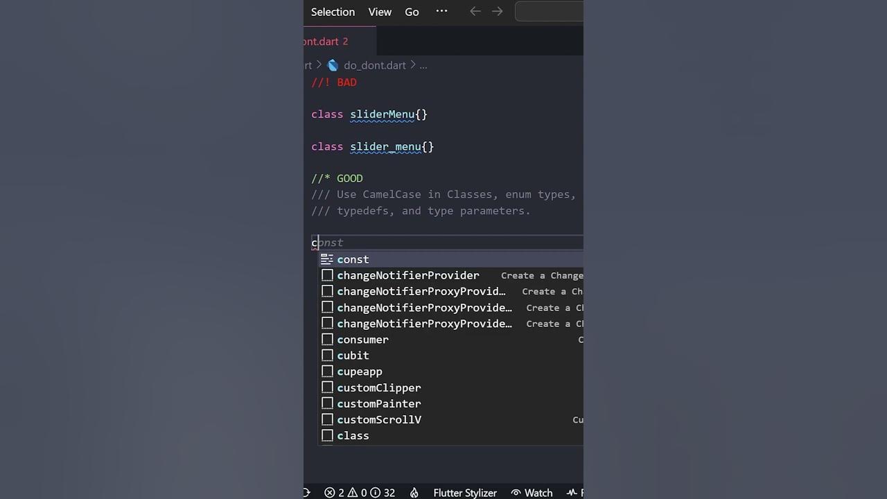 Dart Do Dont Good Bad Code Shorts Flutter Dart Dodont Cleancode Youtube