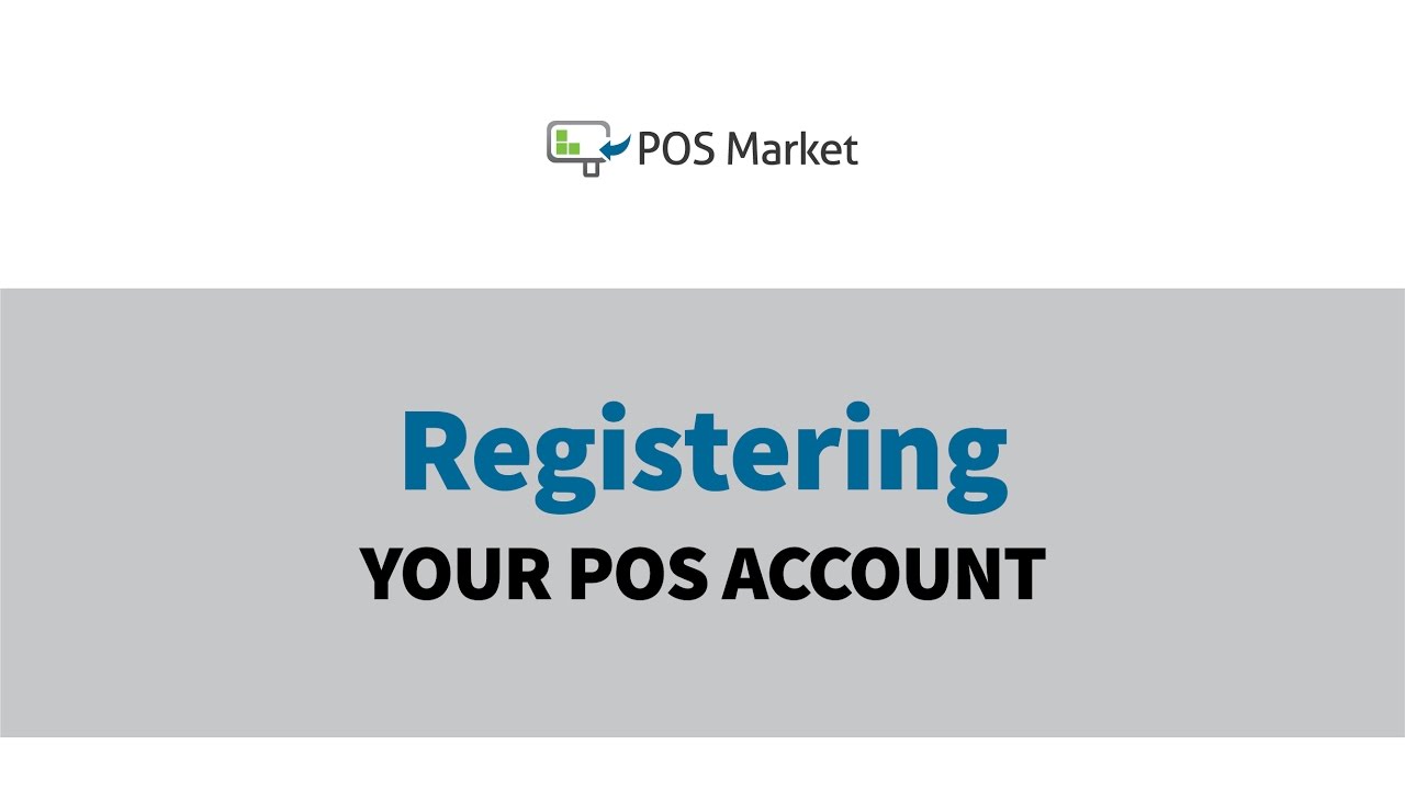 Registering Your POS Account - YouTube