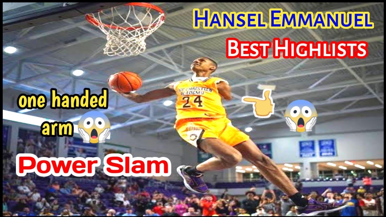 Basketball Highlists | Emmanuel Hansel a one handed player - YouTube