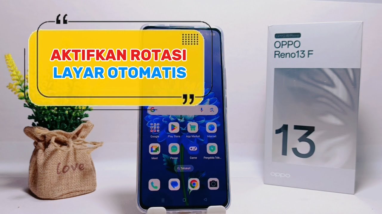 Cara Mengaktifkan Rotasi Layar Otomatis Di Hp Oppo Reno 13 F - YouTube