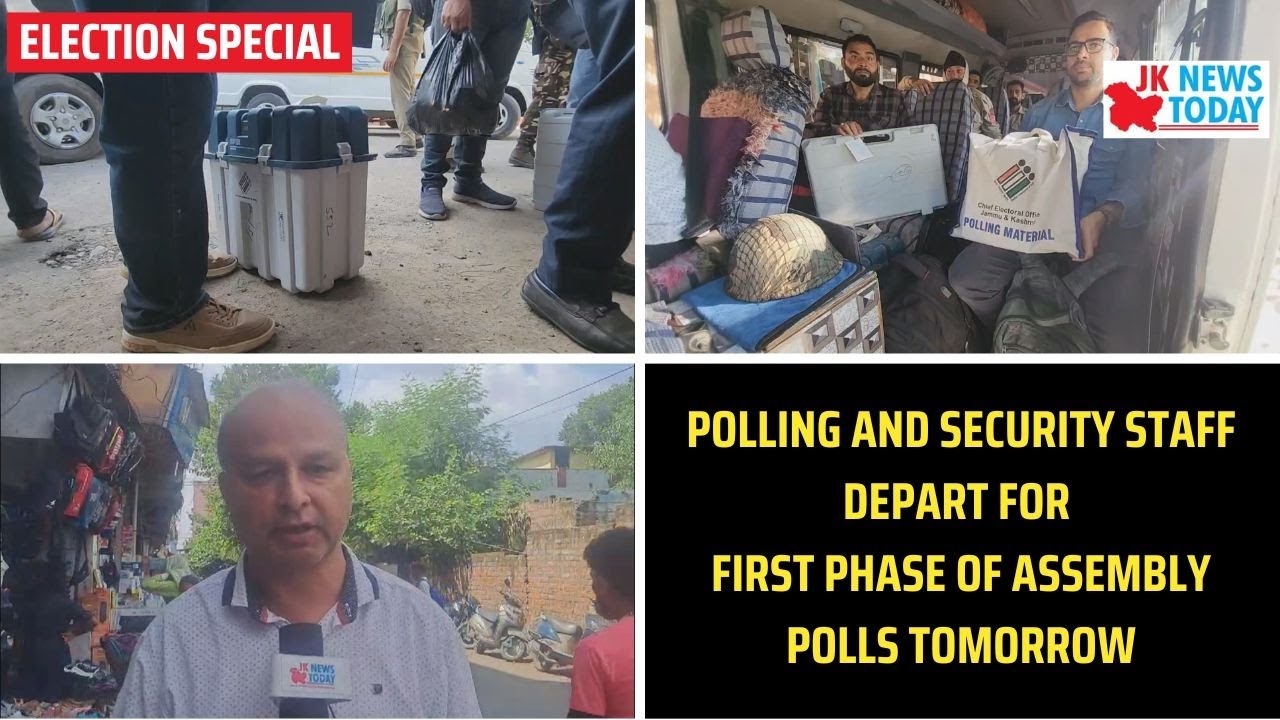 Polling and security staff depart for first phase of Assembly polls ...