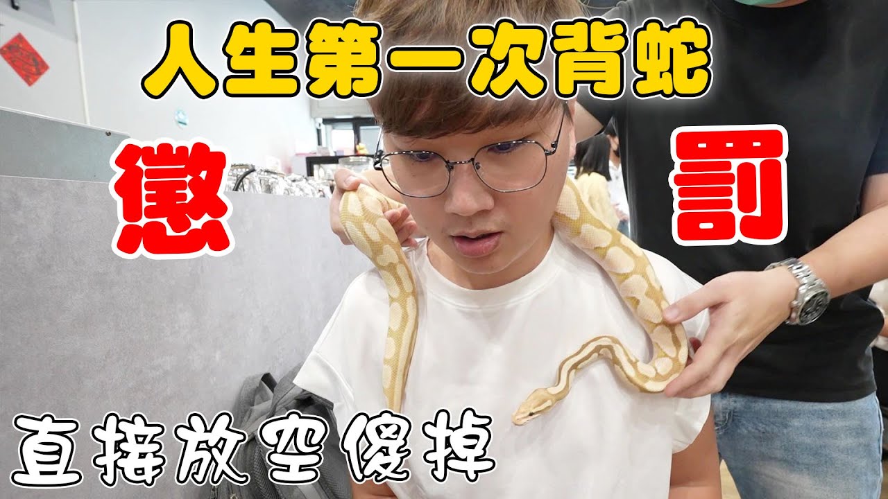 去全台首間爬蟲咖啡廳 把蛇直接給我背在身上｜懲罰老公偷要女生IG【Bobo TV】 - YouTube