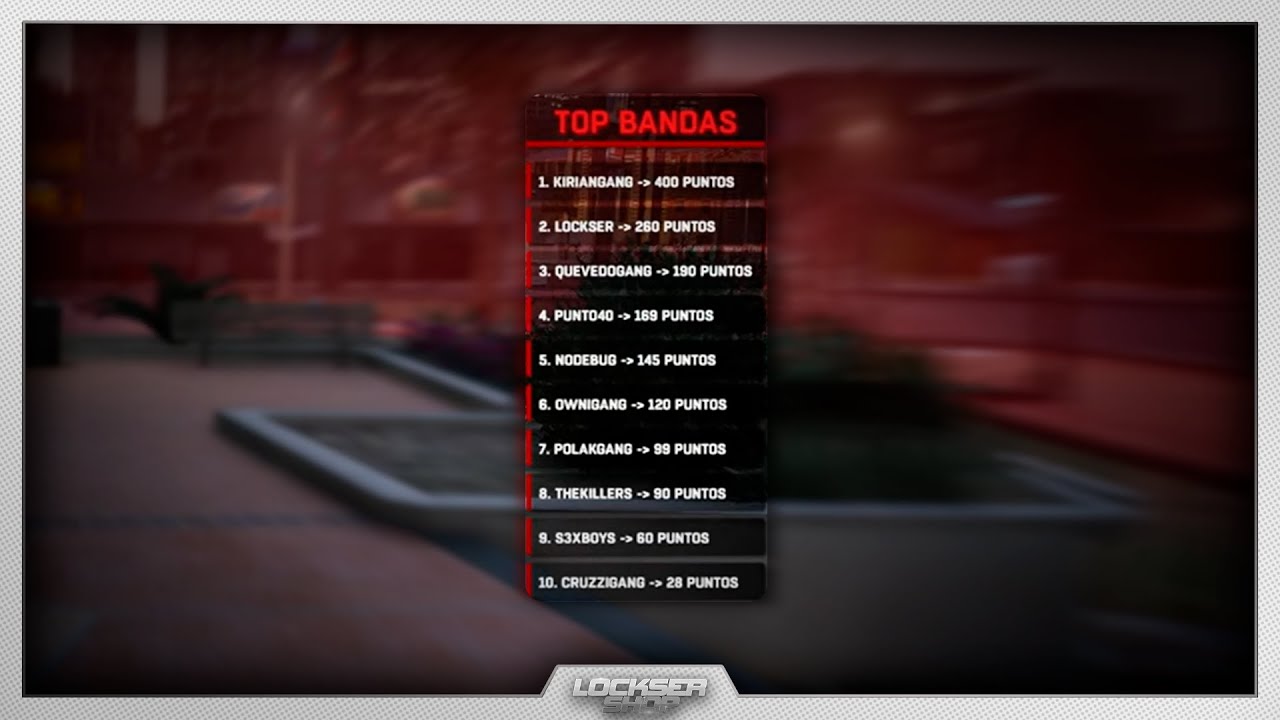 [ESX] Lockser´s Top Bandas System - FiveM Script - YouTube
