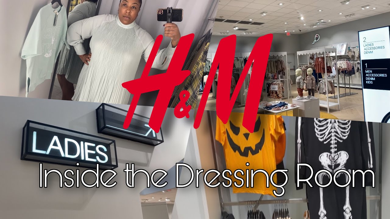 H&M Inside The Dressing Room Try-on Haul !! Vlogtober - YouTube