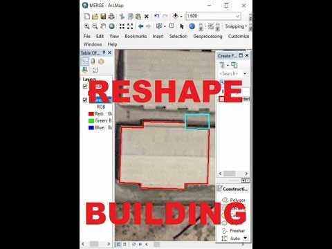 Reshape Building in ArcGIS#arcgistutorial #qgis #gis #sorts #geography ...