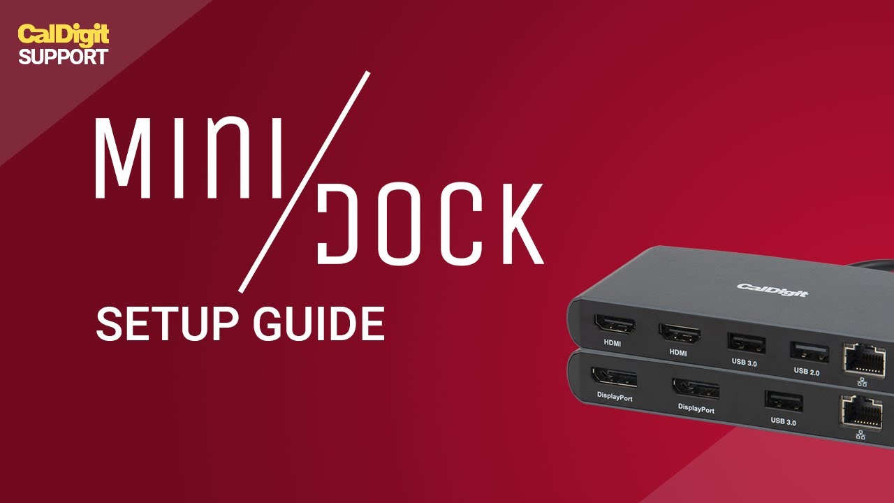 CalDigit Support: Mini Dock Setup Guide - YouTube