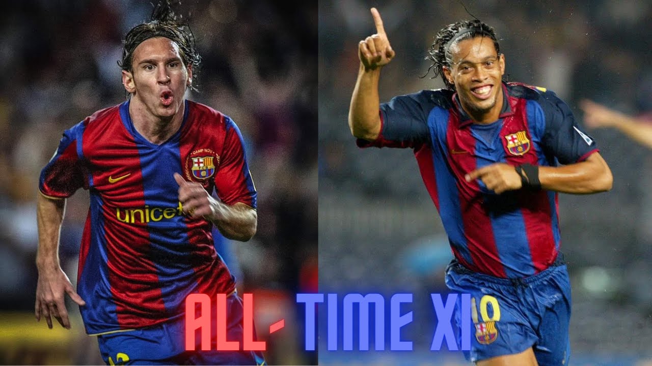 Building All-Time Barca XI | Barcelona Football Squad Builder - YouTube