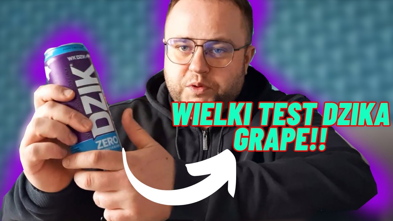 WIELKI TEST NOWEGO NAPOJU OD WK DZIK ! *GRAPE* ! #wkdzik #testuje # ...