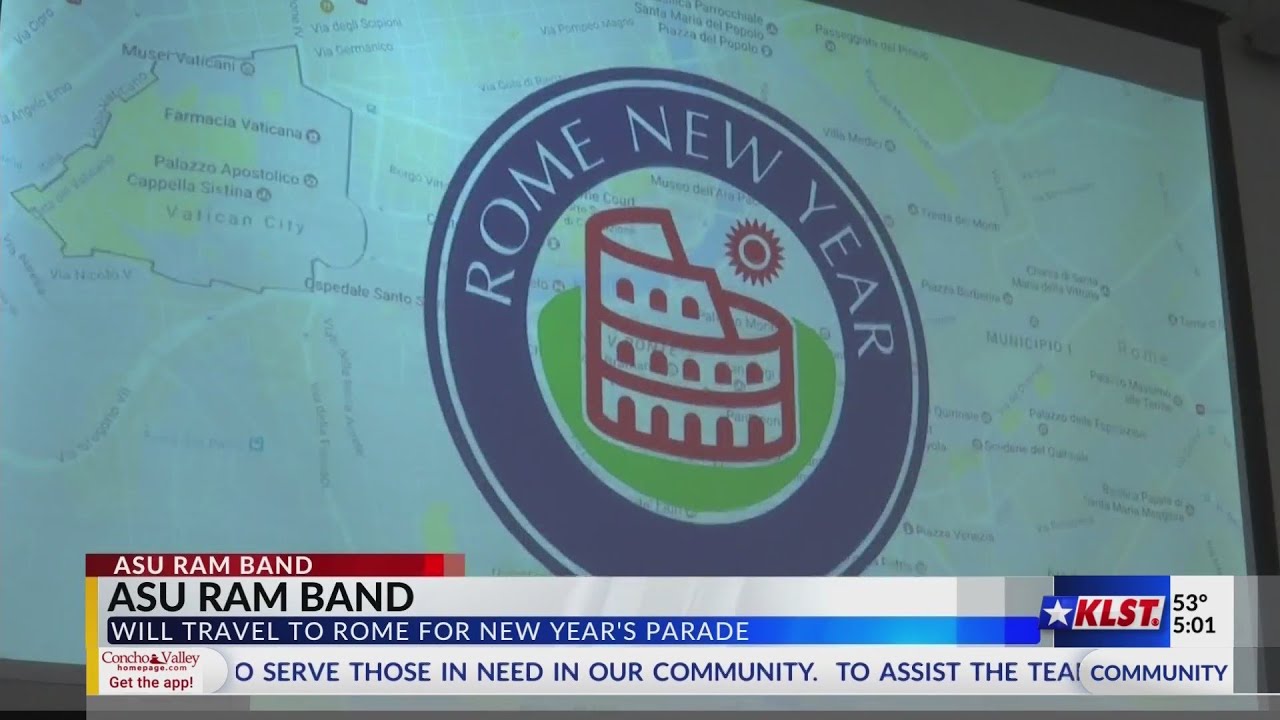 Angelo State Ram Band to participate in Rome's New Year Parade - YouTube
