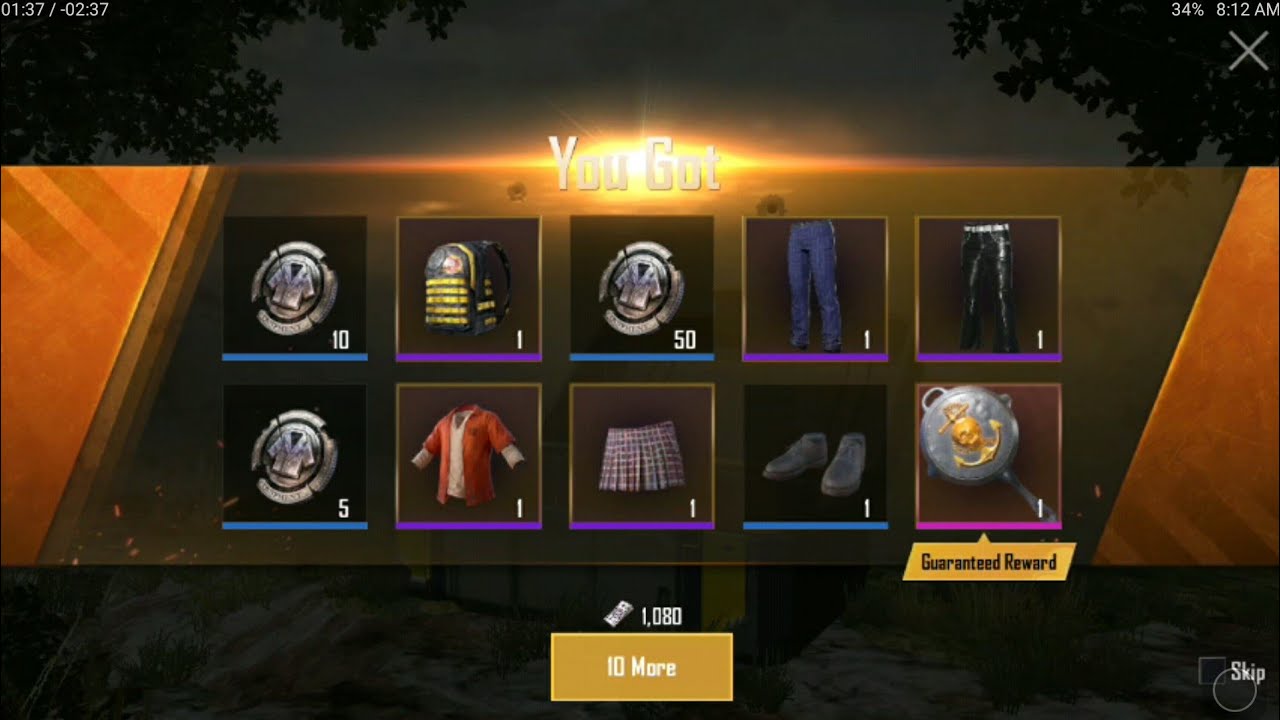 PUBG PREMIUM The Seven Seas Set AND CLASSIC Thundereous Armor CRATES ...