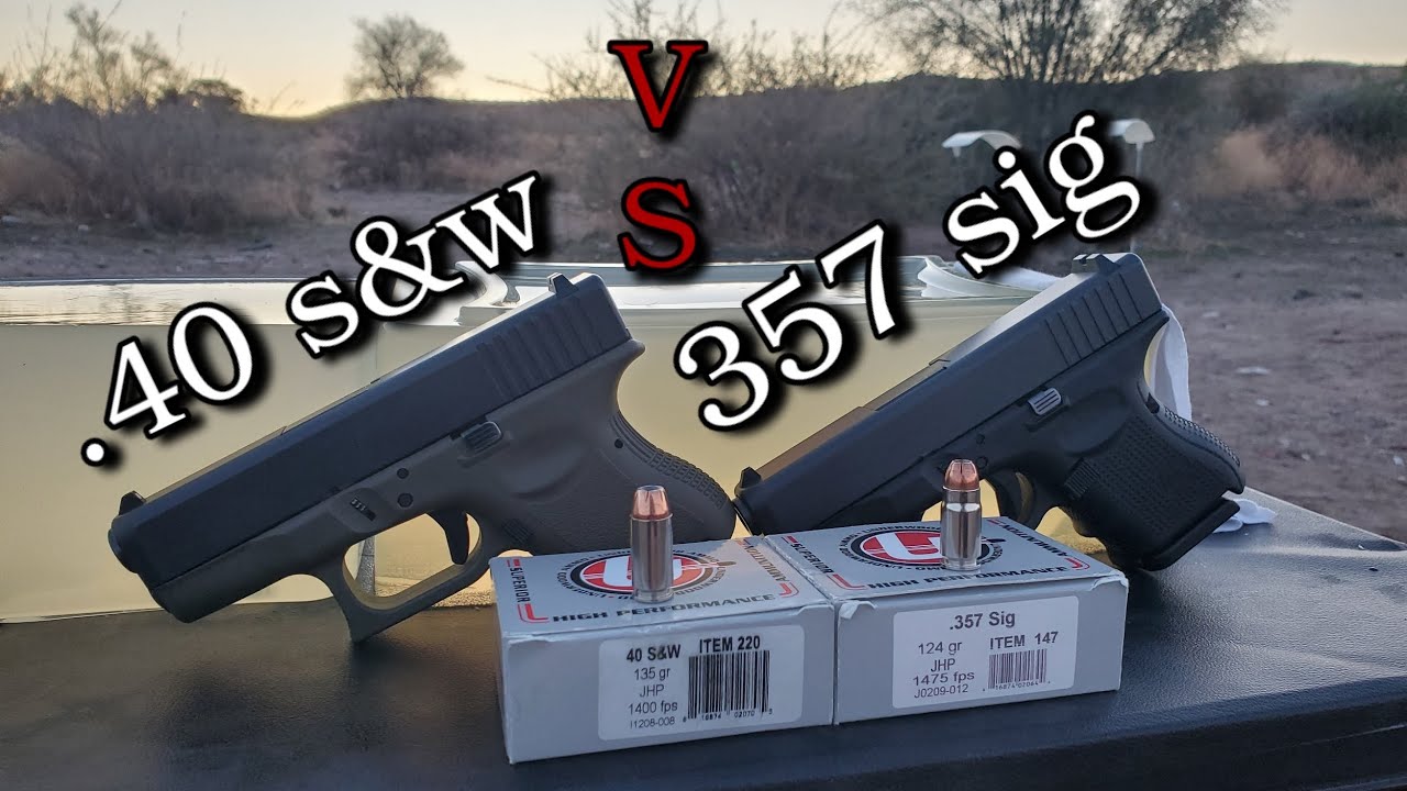 .40 s&w VS 357 sig (Underwood Ammo Test) in Ballistics Gel - YouTube