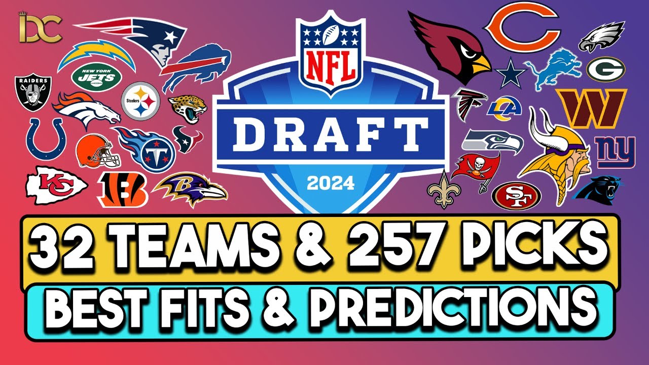 2024 NFL Draft Predictions and BEST FITS for ALL 32 TEAMS - YouTube