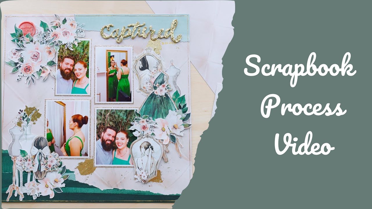 Scrapbook Process Video / Craft with me / Scrapbook Layout Idea. - YouTube