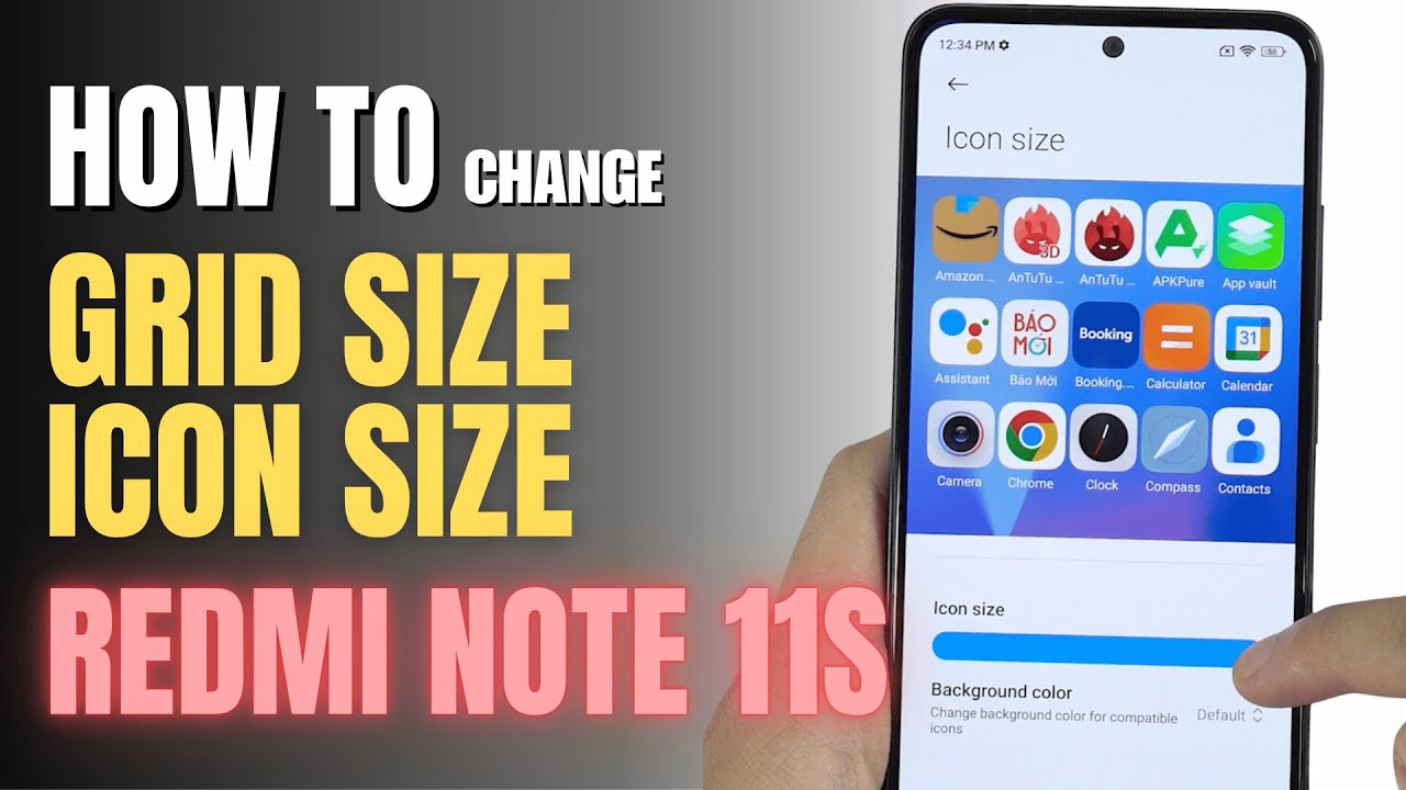 How to change Grid size on Redmi Note 11S - YouTube