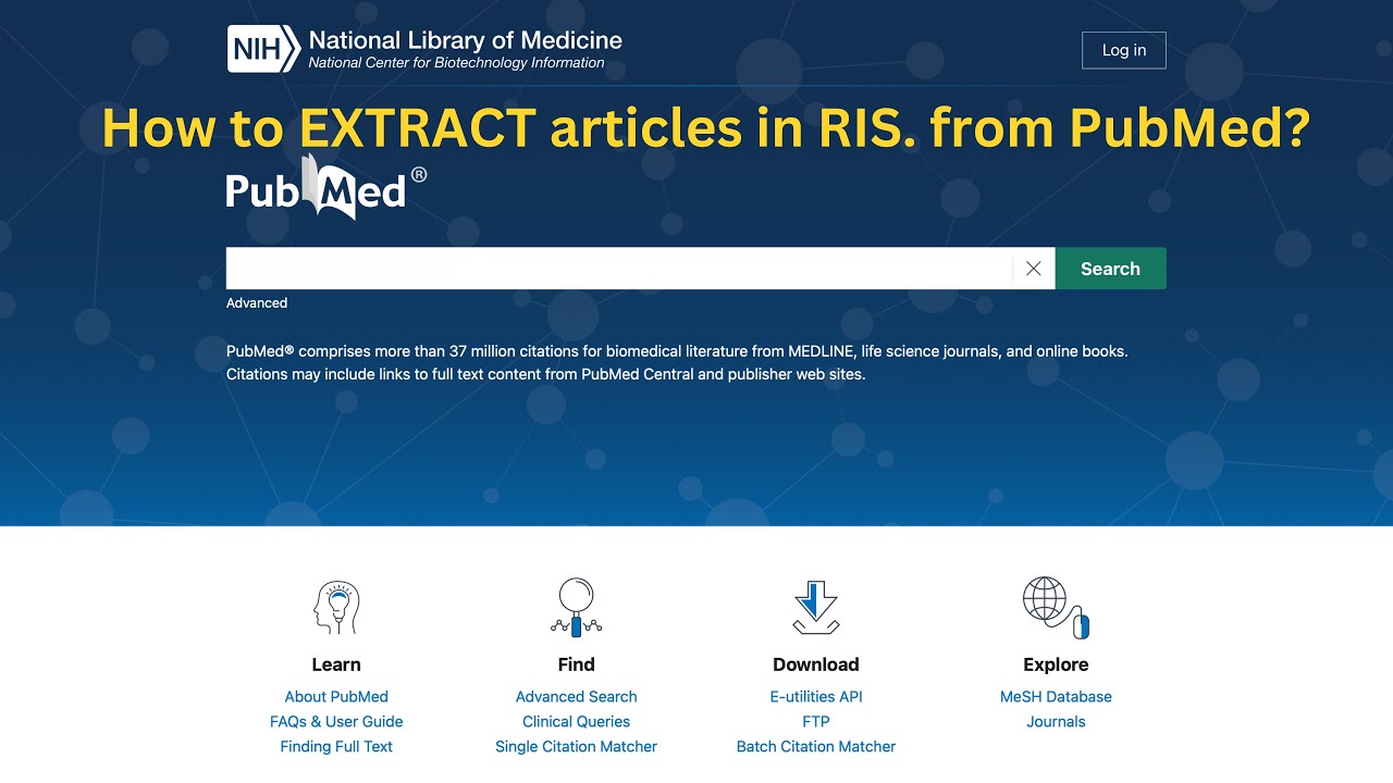Trick to extract articles from PubMed in RIS Format easily: learn in 5 ...