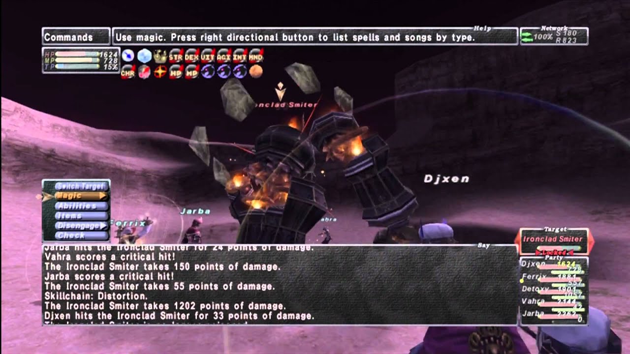 FFXI NM Ironclad Smiter Titan Server 5/03/11 - YouTube