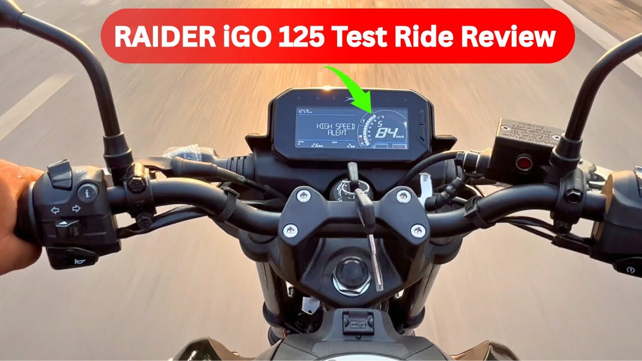 TVS Raider igo 125 new model 2025 | Review | TEST RIDE REVIEW - YouTube