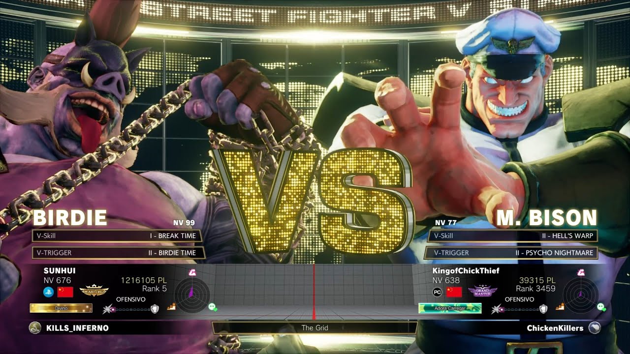 SFV Champion Edition 🔥 SUNHUI (BIRDIE) Vs KingofChickThief (M. BISON) 🔥 Online Match's 03-31 ...