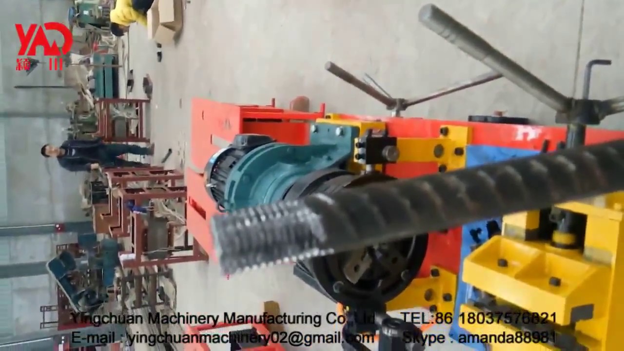 Threading Tool Steel Threaded Rod Thread Rolling Machine Making Video ...