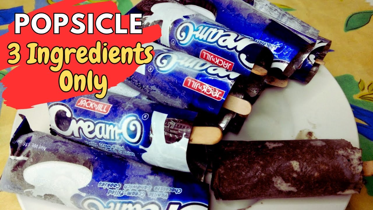 3 Ingredients Popsicle - Cream-o Popsicle | Met's Kitchen - YouTube