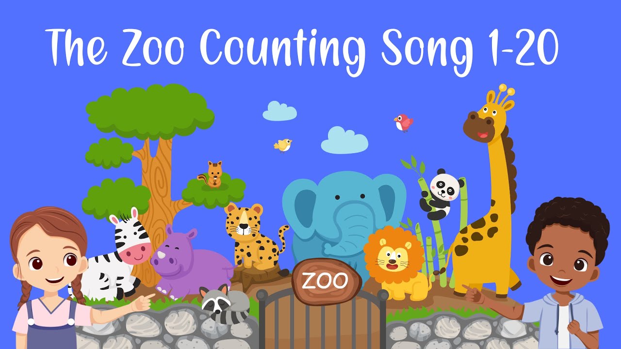 Zoo Counting Song Numbers 1-20 - YouTube