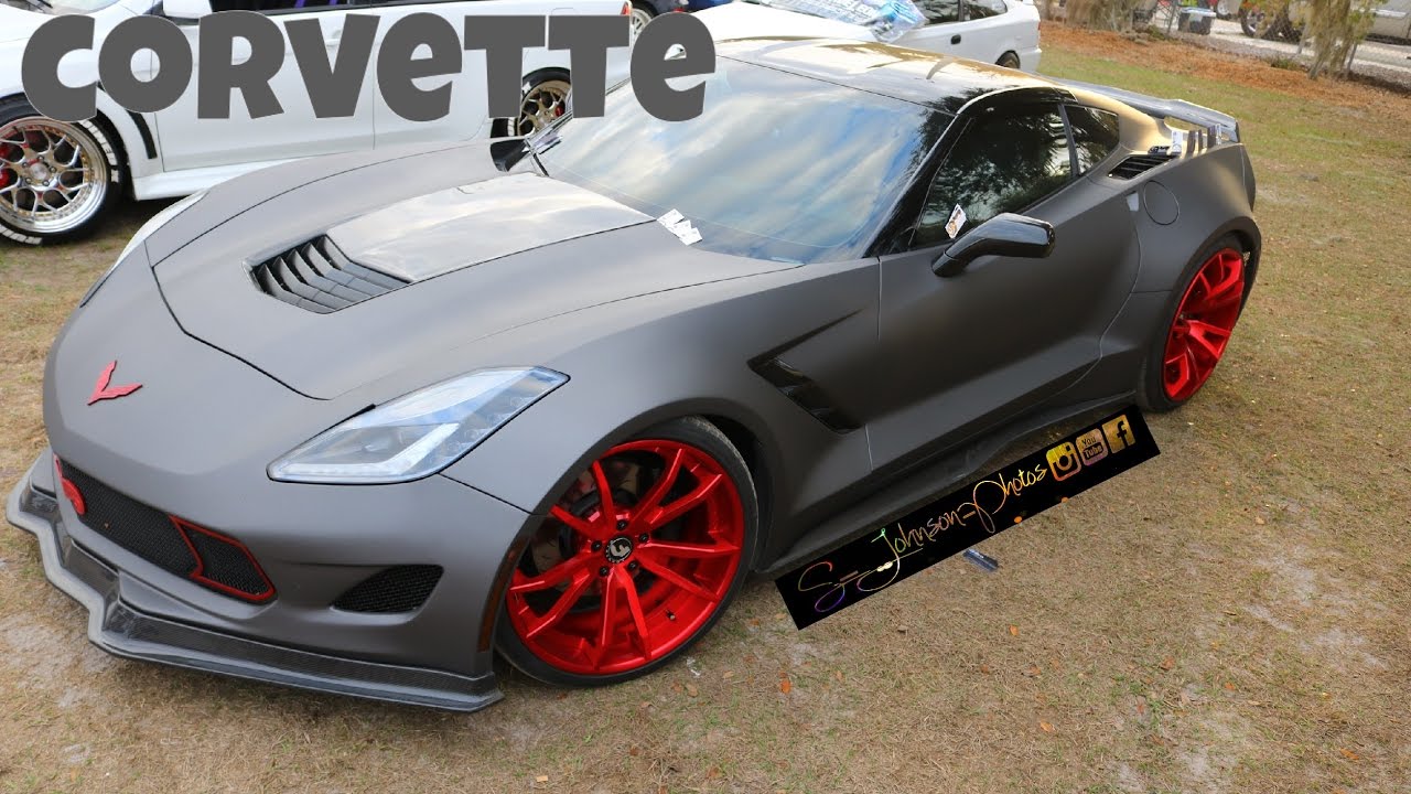 Matte gray wide body Chevy Corvette on Forgiato Wheels in HD (must see ...