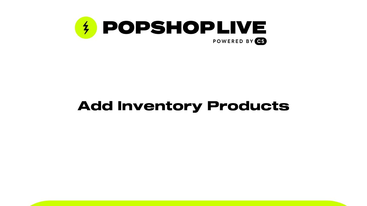 Add Inventory Products - YouTube