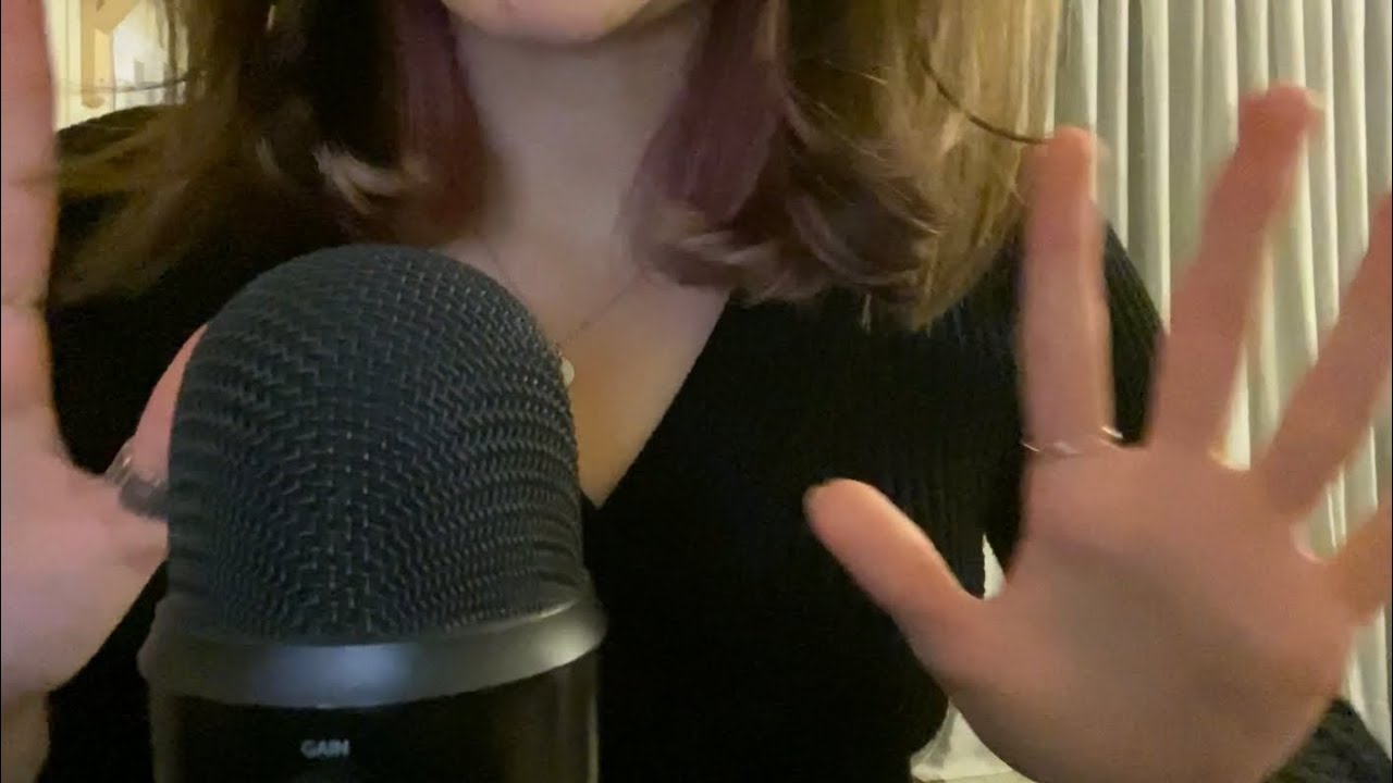 ASMR - prop-less makeup application with yeti [hand movements, mouth ...