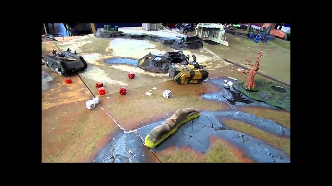 7th Edition Warhammer 40k Battle Report Imperial Guard vs Tau 750pts ...
