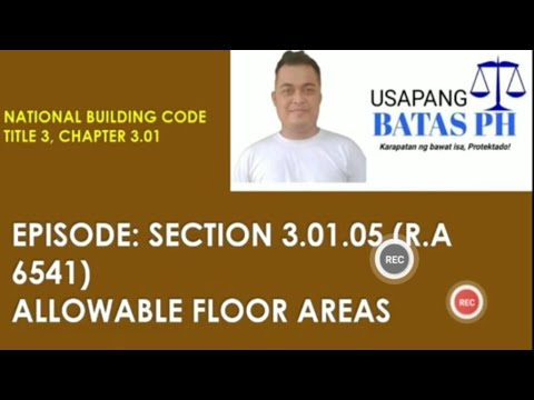 Allowable Floor Areas (National Building Code) - YouTube