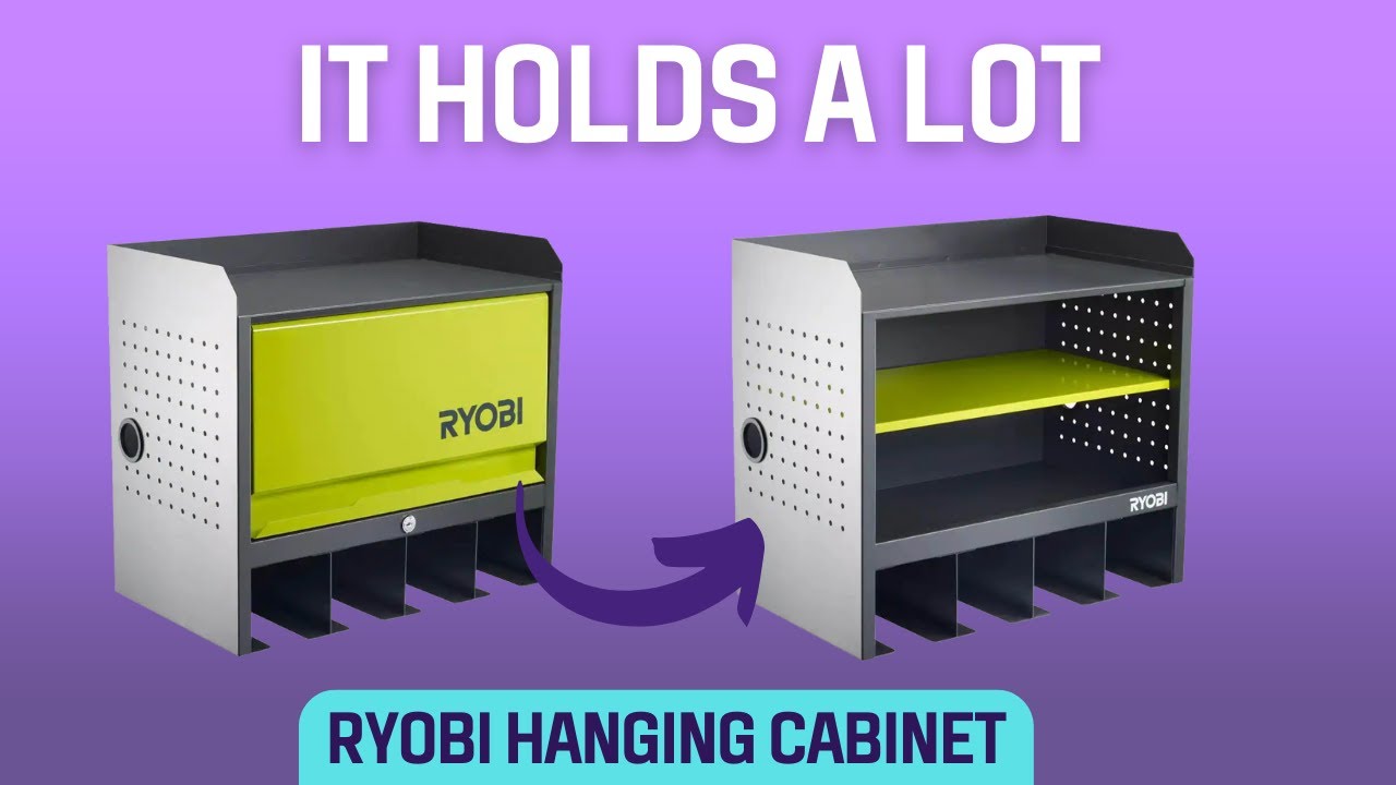 Ryobi Wall Mounted Hanging Cabinet - YouTube