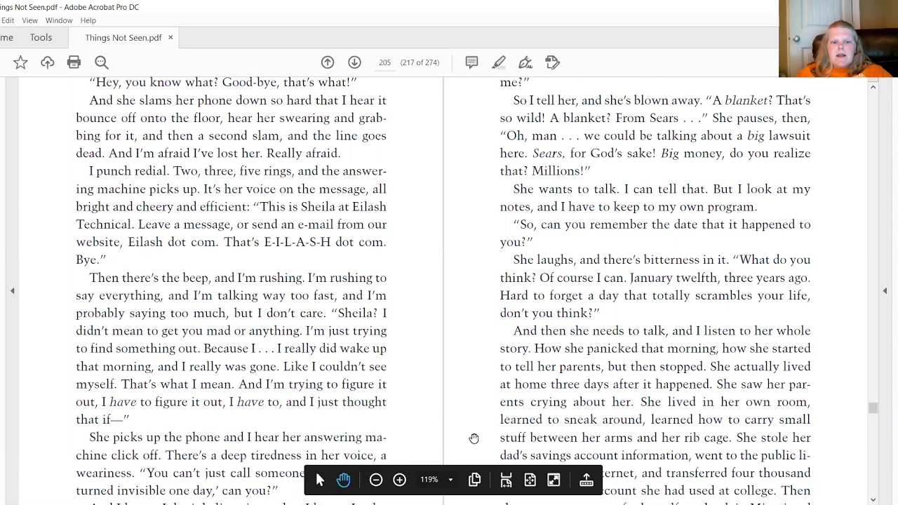 Chapters 23 - 25 of Things Not Seen by Andrew Clements - YouTube