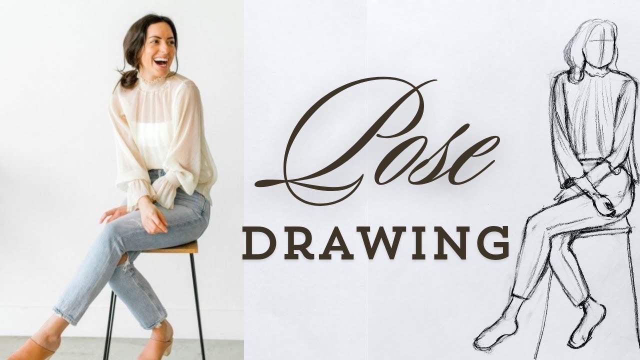Sitting Pose Drawing Anatomy | How to draw a Girl sitting on Chair ...