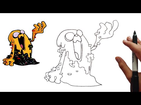 Drawing Jake Friday Night Funkin' VS Finn & Jake - CN Takeover (Come ...