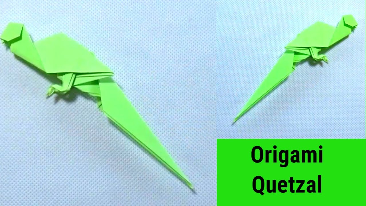 Origami Bird Quetzal - Quetzal Paper Bird - How to Make Origami Birds ...