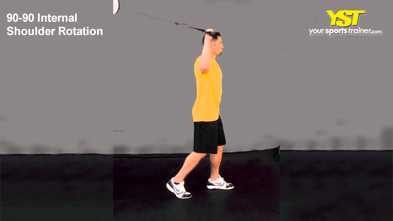 90-90 Internal Shoulder Rotation - YouTube