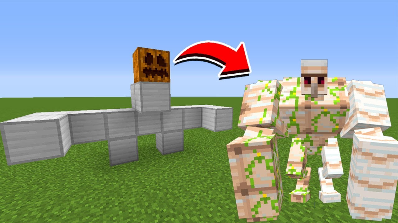 HOW TO SPAWN SUPERGOLEM - MINECRAFT - YouTube