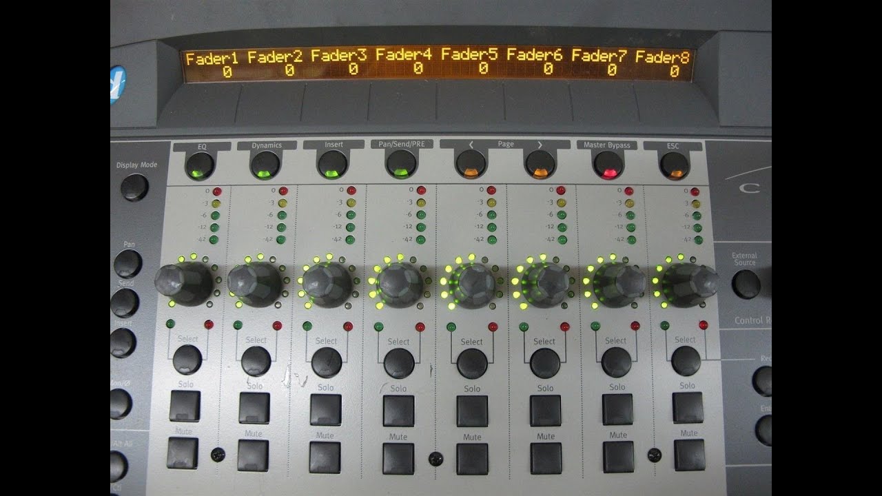 Funciones en DIGIDESIGN COMMAND 8 (Video 1) - YouTube