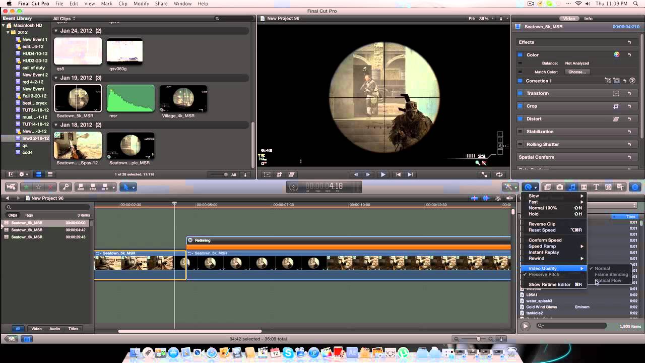 Final Cut Pro X Ultra Slow Motion Twixtor (Tutorial) - YouTube