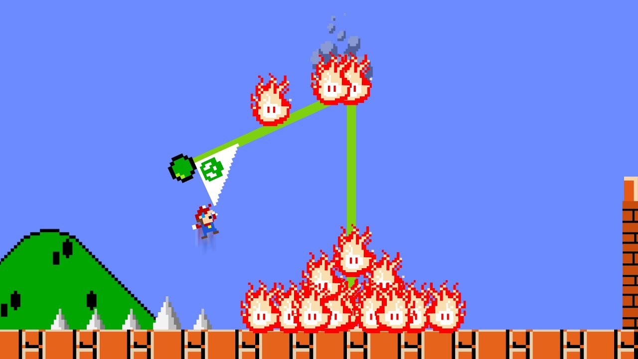 NEW Tiny Mario Goal Pole Bloopers - YouTube