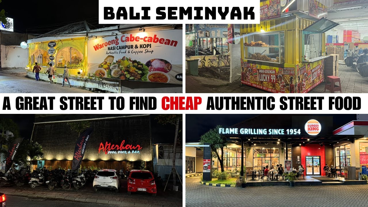 Bali Seminyak Night Street Food Walking Tour, Seminyak Nightlife 2024 ...
