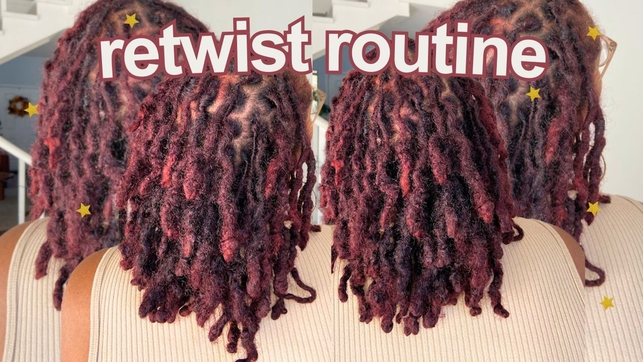 Get the BEST Retwist at Home | Full Loc Retwist Routine | Palm Rolling ...