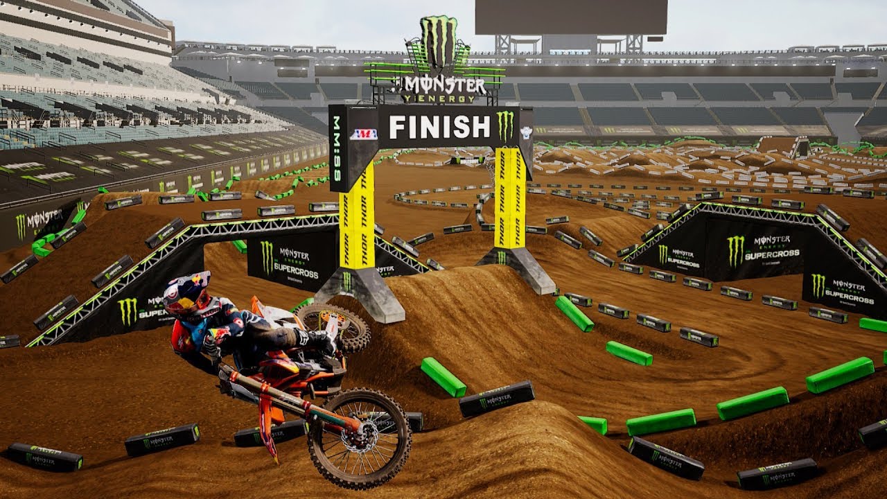 Supercross The Game - GAMEPLAY - CUSTOM TRACK 3 - (TEAM NAMI SX) - BIG ...