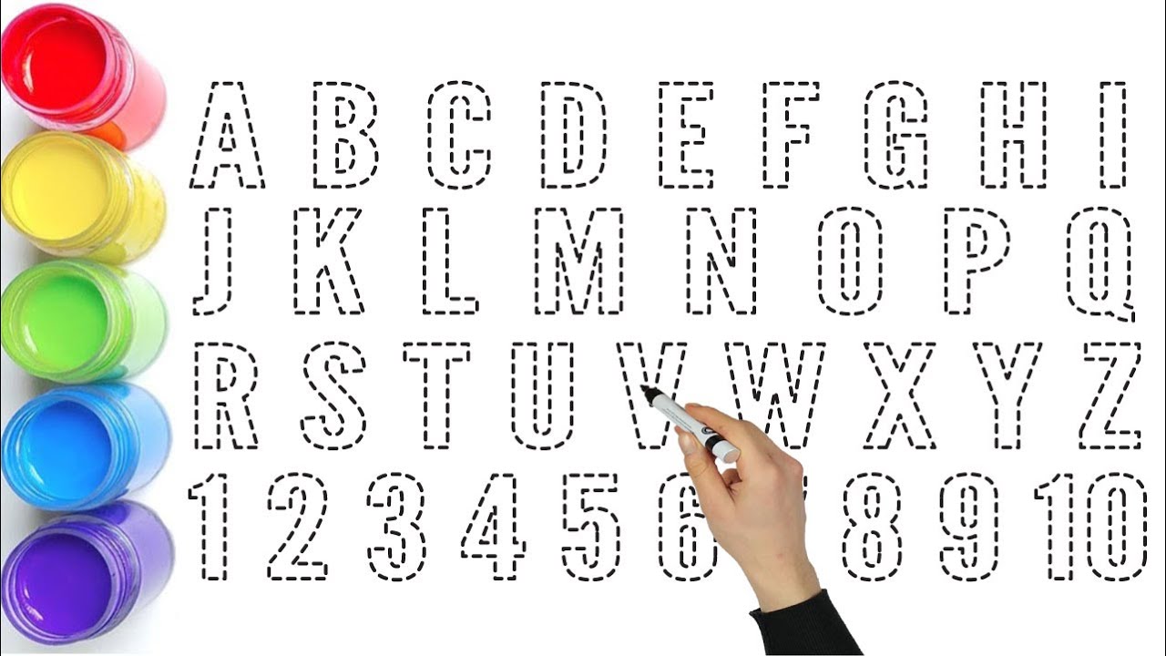 Learn to Write Your ABCs! Tracing & Coloring - YouTube
